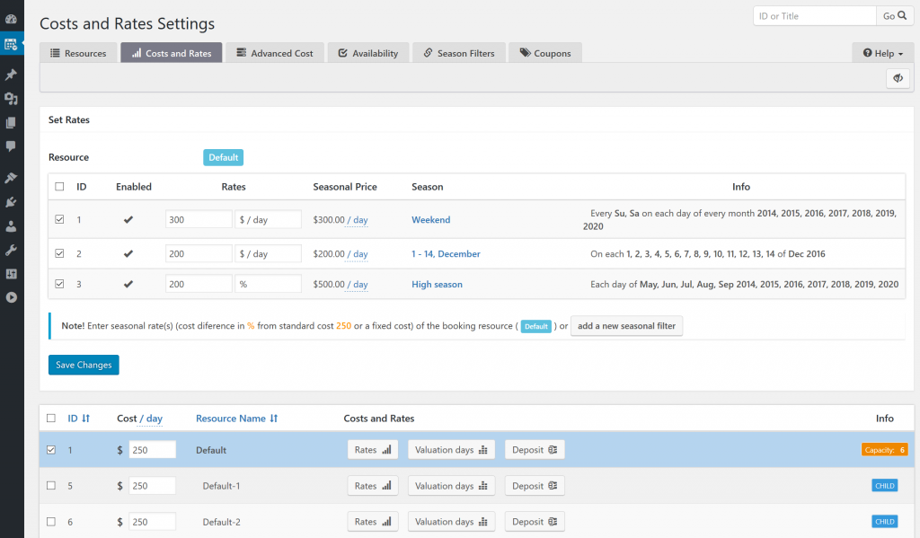 Screenshots | WP Booking Calendar: The #1 Booking Plugin for WordPress.