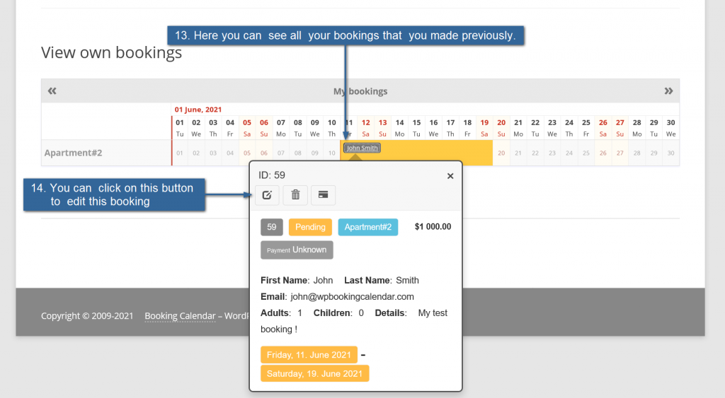 Configuration ability to View and Manage bookings by customers, who ...