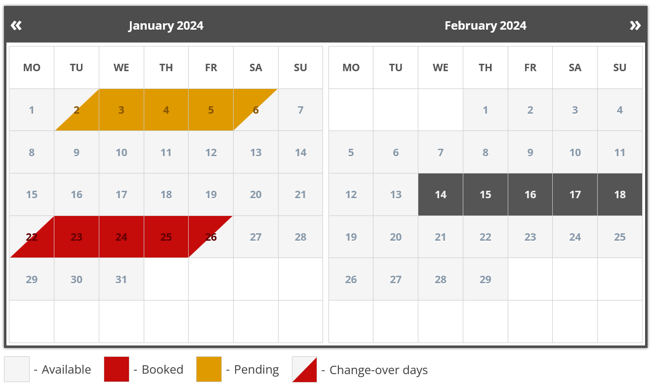 Features | WP Booking Calendar Versions Overview