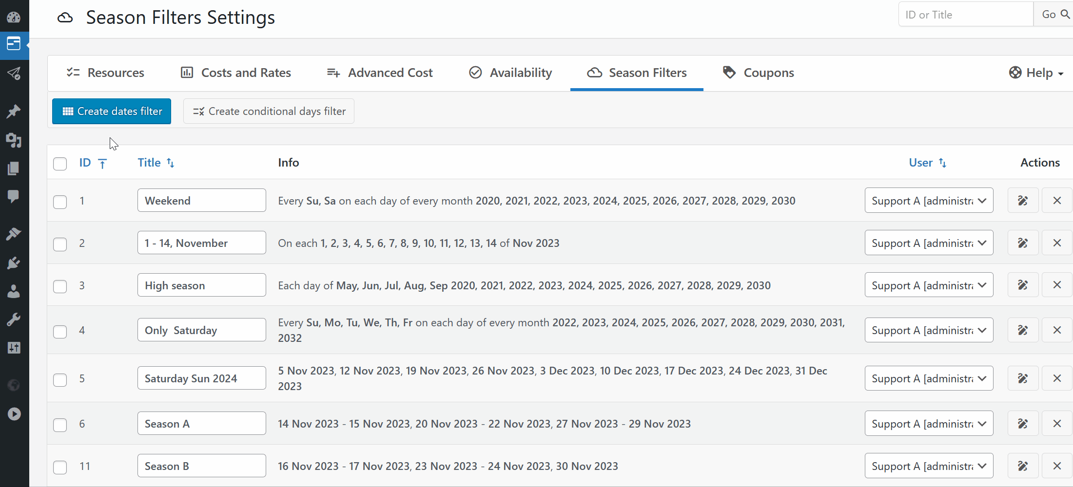 wp_booking_calendar__days_season_selection_01 | WP Booking Calendar: The #1 Booking Plugin for ...