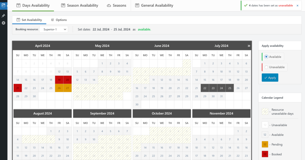 Screenshots | WP Booking Calendar: The #1 Booking Plugin for WordPress.