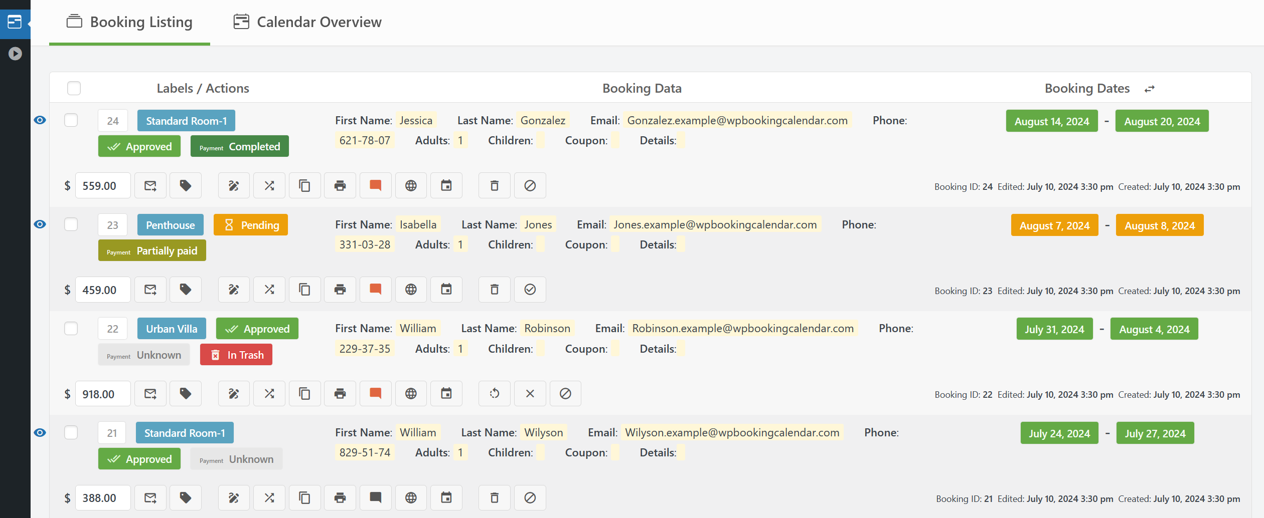WP Booking Calendar - The #1 Booking Plugin for WordPress.