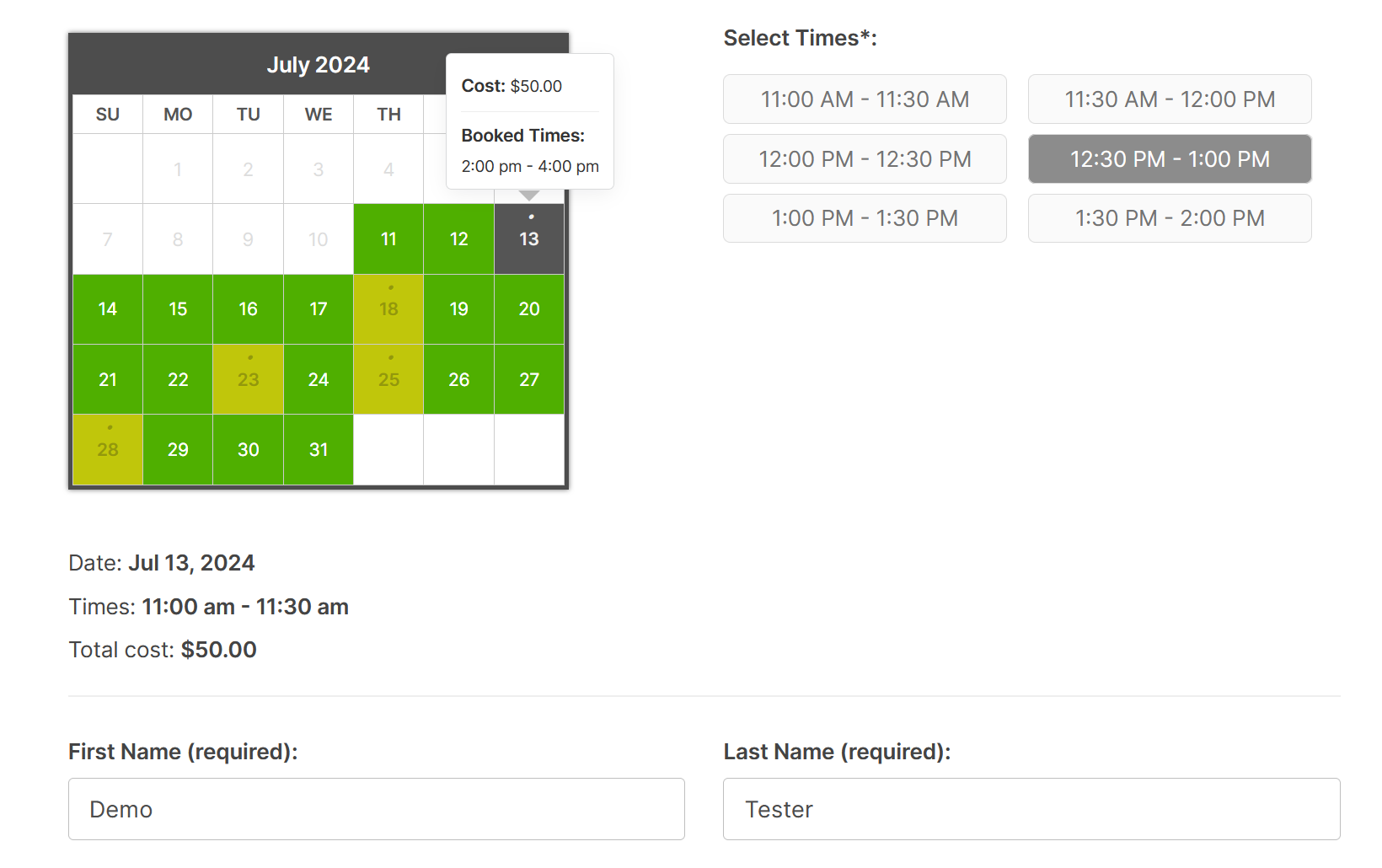 WP Booking Calendar - The #1 Booking Plugin for WordPress.